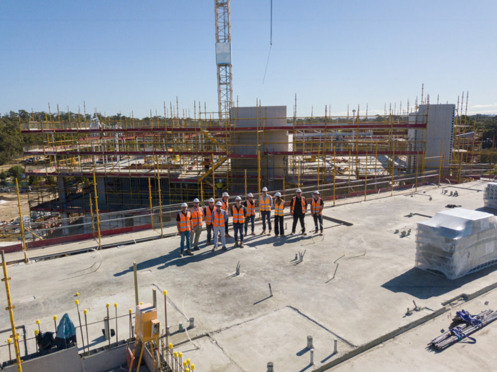 Topping out at Victoria House in Shenton Park - PACT Construction